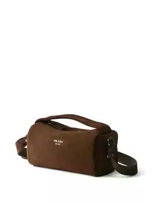 Prada Suede Shoulder Bag - Brown