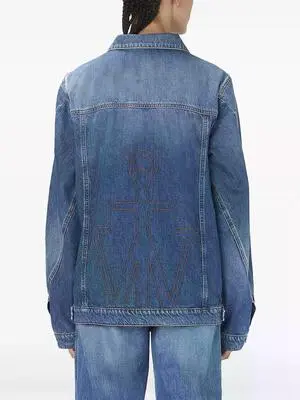 JW Anderson Deconstructed Anchor Logo Denim Jacket