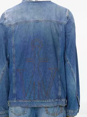 JW Anderson Deconstructed Anchor Logo Denim Jacket