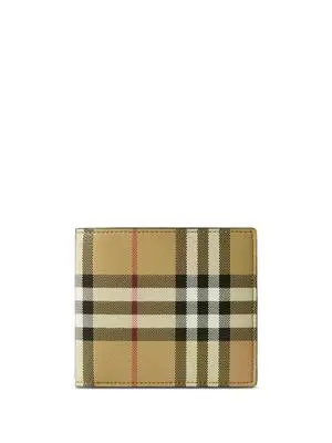 Burberry Check-print Wallet - Neutrals