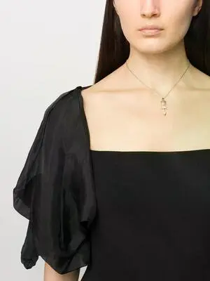 Yeprem 18kt White And Rose Gold Diamond Pendant Necklace
