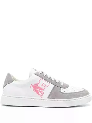 Etro ETRO Pegaso Leather Sneakers Grey
