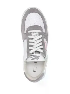Etro Pegaso Leather Sneakers - Grey