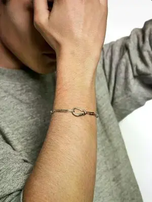 Mateo Sterling Carabiner Bracelet