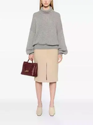 Khaite Morris Cashmere Blend Roll Neck Sweater