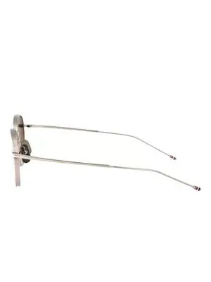 Thom Browne Round Frame Sunglasses - Silver