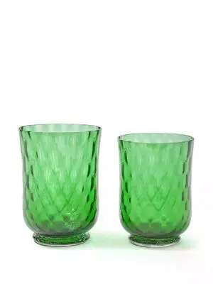 CABANA Balloton Murano Wine Glass - Green