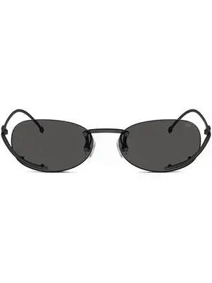 DIESEL® Oval-frame Rimless Sunglasses - Black