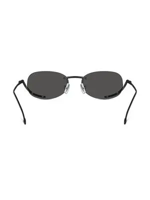 DIESEL® Oval-frame Rimless Sunglasses - Black
