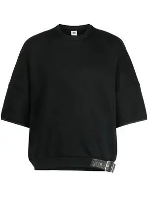 Random Identities Buckle-detailed Cotton T-shirt - Black
