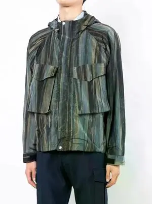 Paul Smith Hooded Jacket With Woodland Print