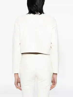 Cynthia Rowley Cropped Leather Jacket