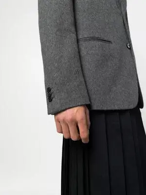 Off-White Logo Patch Single-breasted Blazer