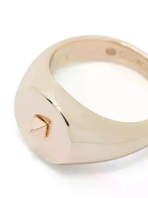 Eddie Borgo Mini Pyramid Signet Ring - Gold