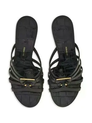 FERRAGAMO Gancini Wedge Sandals