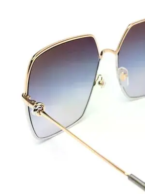 Cartier Oversized Frame Gradient Sunglasses