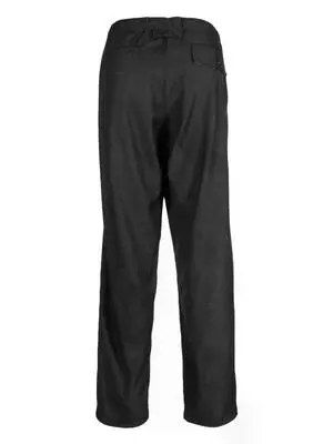Undercover Elasticated Waistband Wool Straight-leg Trousers - Grey