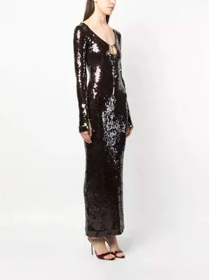 16Arlington Solaria Sequin-embellished Maxi Dress
