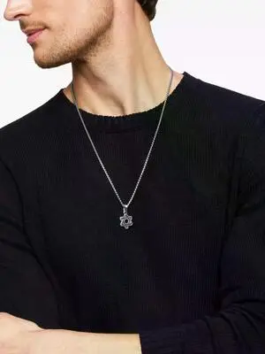 David Yurman Sterling Star Of David Diamond Pendant