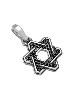 David Yurman Sterling Star Of David Diamond Pendant