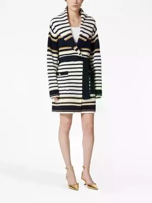 Valentino Garavani Striped Lurex Cardigan-coat