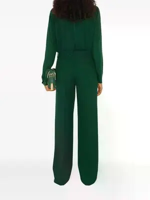 Burberry Drop-shoulder Wool Knitted Top - Green
