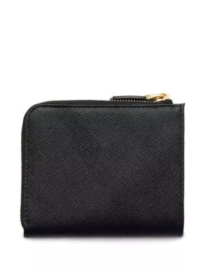 Prada Small Logo-triangle Wallet - Black