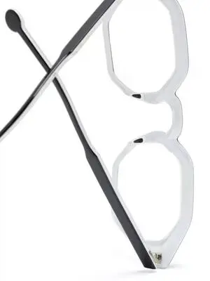 L.A. EYEWORKS Geometric-frame Glasses