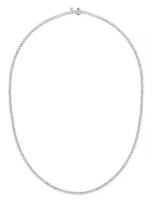 JEWELS AFICIONADO 18kt White Gold Diamond Tennis Necklace - Silver