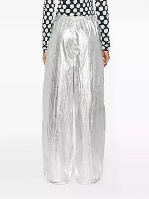 MAISON MARGIELA Drawstring Metallic Wide-leg Trousers