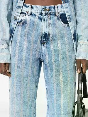 Giuseppe Di Morabito Crystal Embellished Straight Leg Jeans