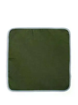 La DoubleJ Contrast Trimming Napkin Two-piece Set - Green