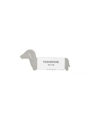Thom Browne Hector Dog-motif Eraser - Silver