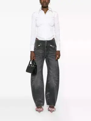 Alexander Wang Embellished Moto Jeans
