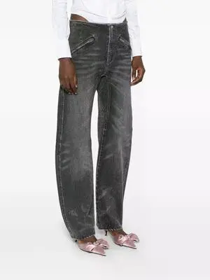 Alexander Wang Embellished Moto Jeans