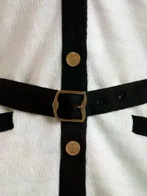 Bally Monogram-jacquard Belted Cardigan
