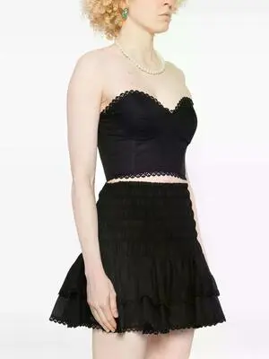 Charo Ruiz Ibiza Matis Bustier Top With Scalloped Edge