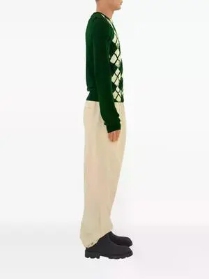 Burberry Crinkled Wide-leg Track Pants