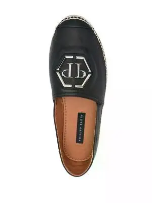 Philipp Plein Logo-plaque Leather Espadrilles