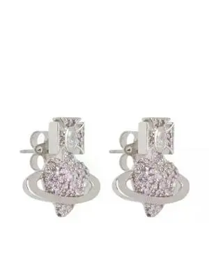 VIVIENNE WESTWOOD Orb Stud Earrings - Silver