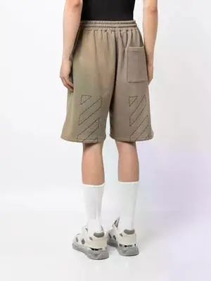 Off-White Diag Cotton Track Shorts