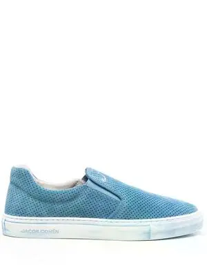 Jacob Cohen Perforated Detail Slip-on Sneakers - Blue