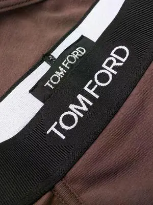 TOM FORD Logo-waistband Boxers - Brown