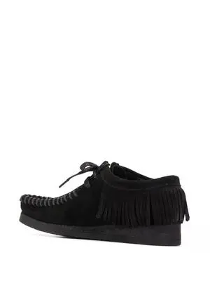 Palm Angels Fringed Leather Lace-up Shoes