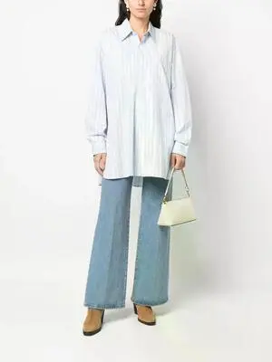 Our Legacy Oversized Striped Cotton Shirt