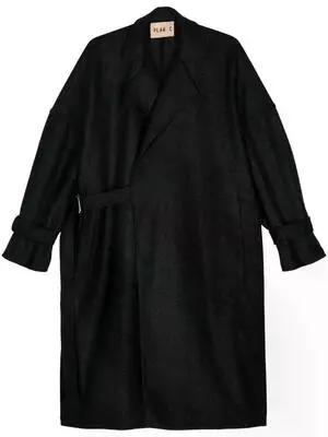 Plan C Medium Wool Blend Wrap Coat