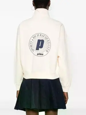 Sporty & Rich Logo-print Half-zip Sweatshirt