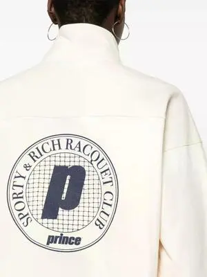 Sporty & Rich Logo-print Half-zip Sweatshirt