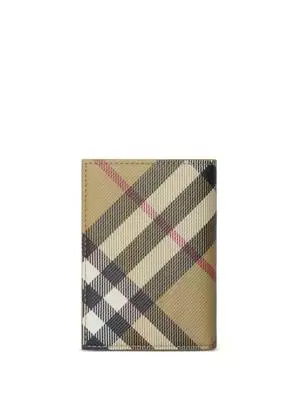 Burberry Check-pattern Bi-fold Card Holder