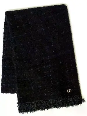 TWINSET Lurex-detail Scarf - Blue
